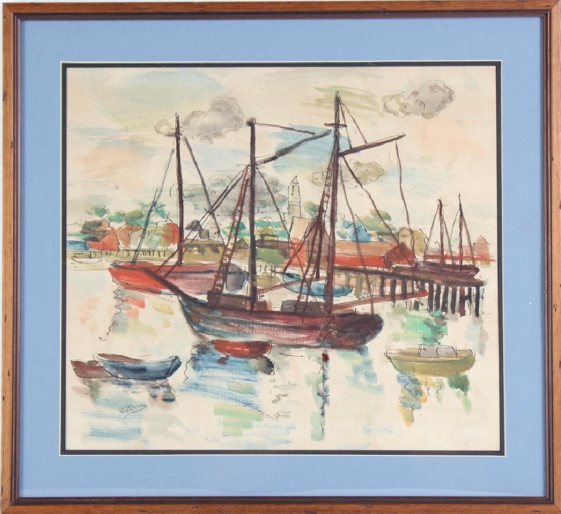 Henry Botkin 1896-19836 American Art Seascape Painting