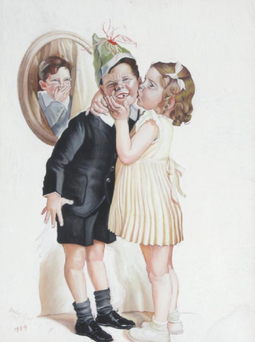 Bailey Koch American Norman Rockwell Art Painting