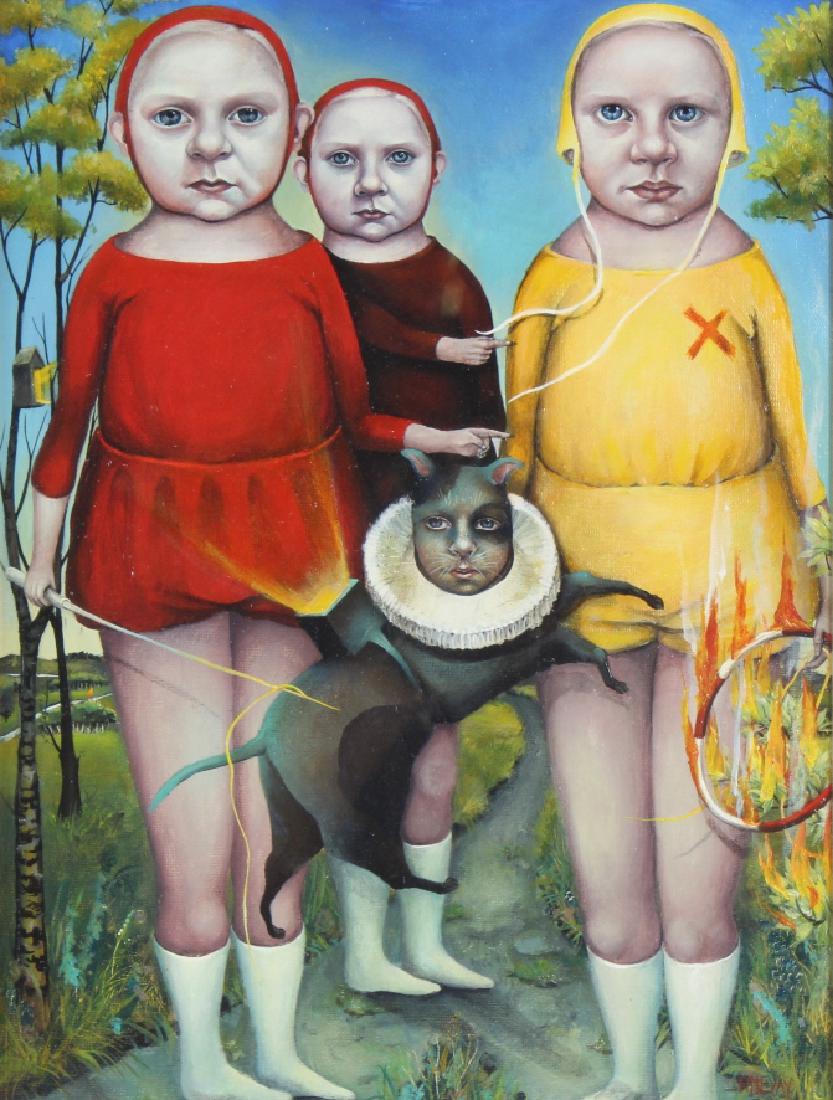 Heather Nevay Surrealist Art Oil Painting Original