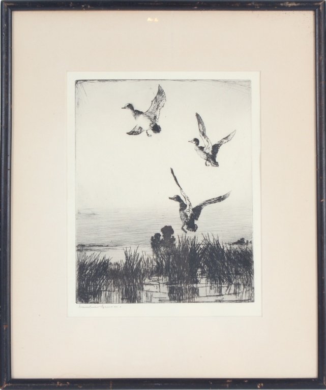 Frank Weston Benson (1862 1951) American Etching