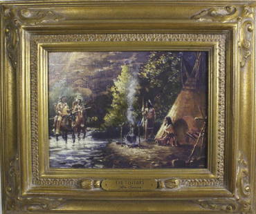 Jim Carson Native American Indian Painting