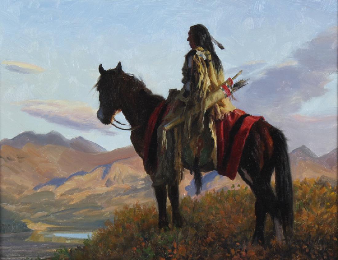 Robert Duncan American "Indian Landscape" Painting