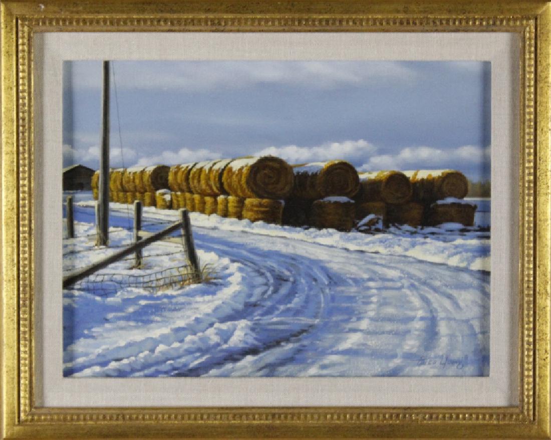 Paco Young American Winter Landscape Oil Painting