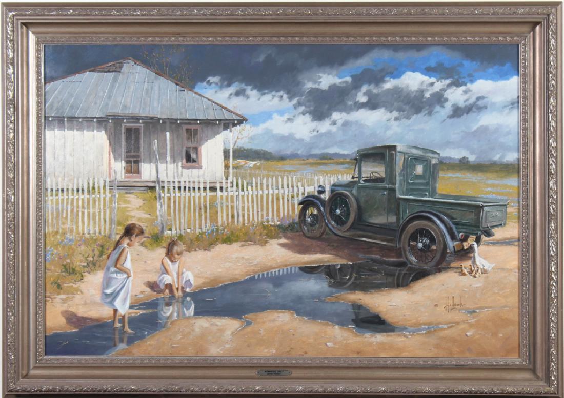 George Hallmark b.1949 American Art Oil Painting