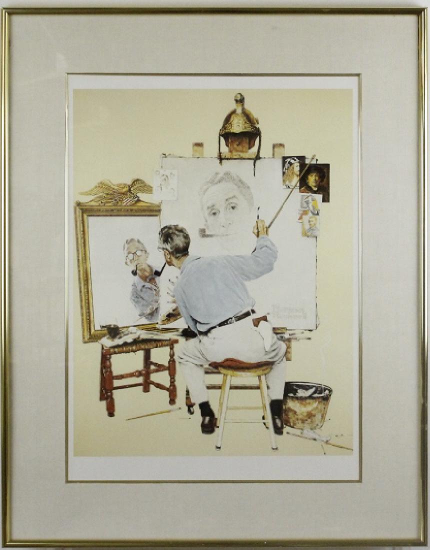 Norman Rockwell Self Portrait Illustration Print