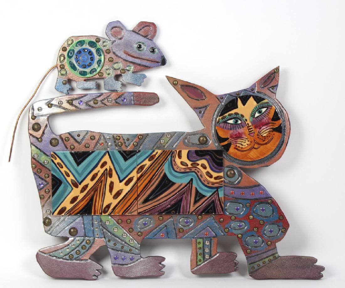 Pat Custer Denison Cat & Mouse Whimsical Sculpture