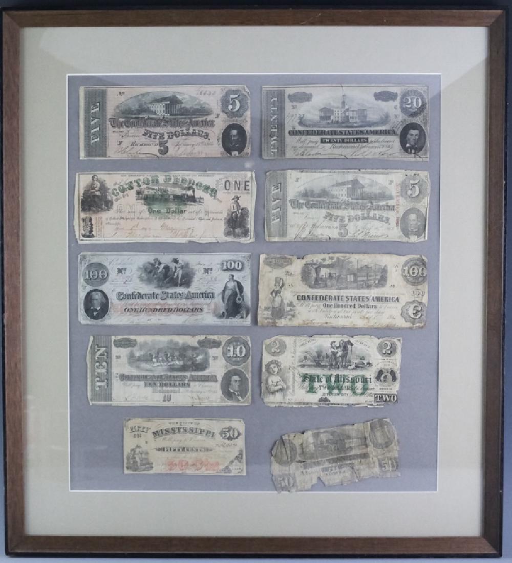 Confederate & Obsolete State Paper Currency Bills
