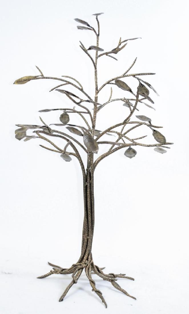 Jay Strongwater Brass Metal 40" Tree Art Sculpture
