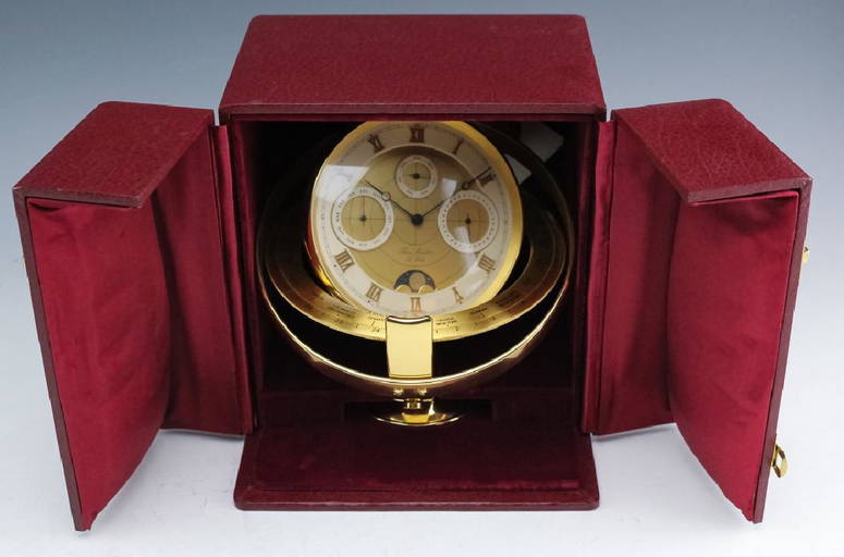 Jean Roulet Le Locle World Time Moon Face Clock