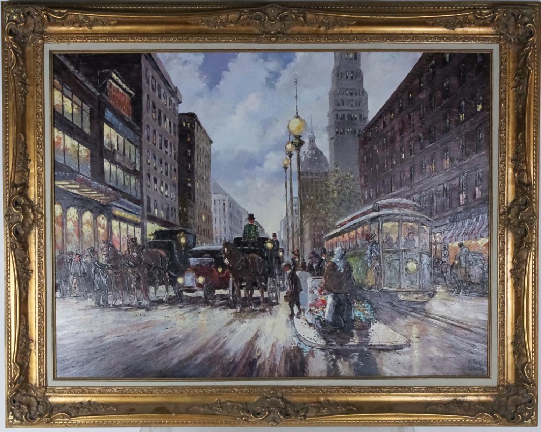 Robert Lebron (1928-2013) American Oil Painting