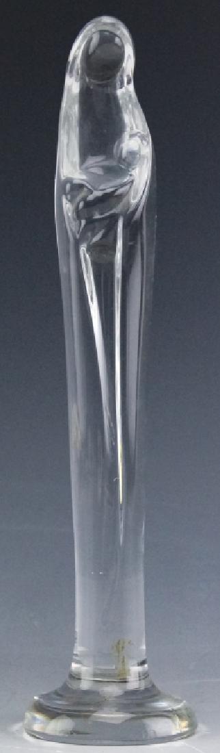 Daum French Studio Art Glass Virgin Mary Sculpture
