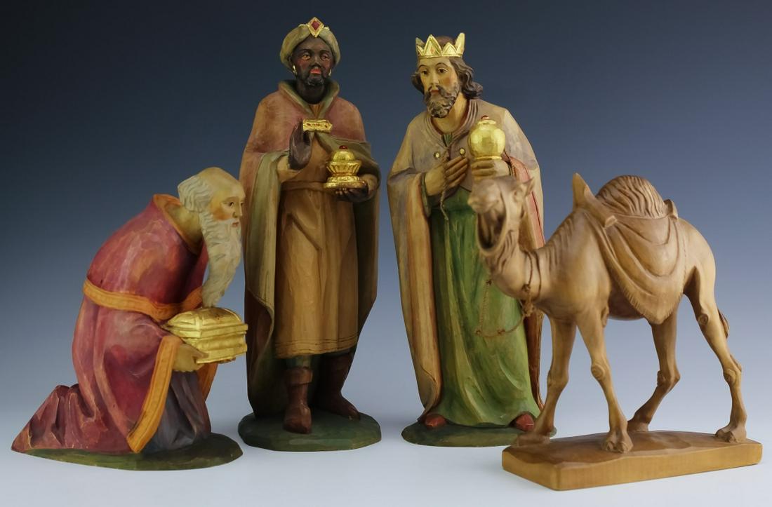 4 Oberammergau Wood Religious 3 Wise Men Figures - Aug 28, 2019 | Hill ...