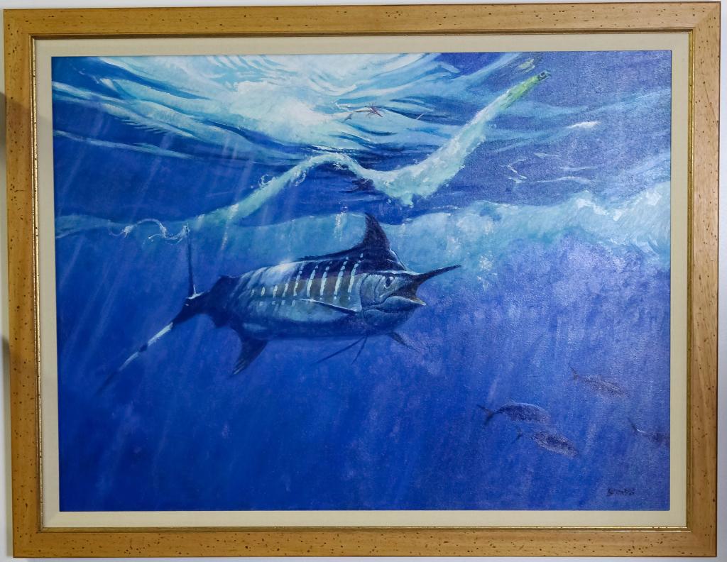 Al Barnes 1937-2015 American Marlin Fish Painting - Sep 25, 2019 | Hill ...