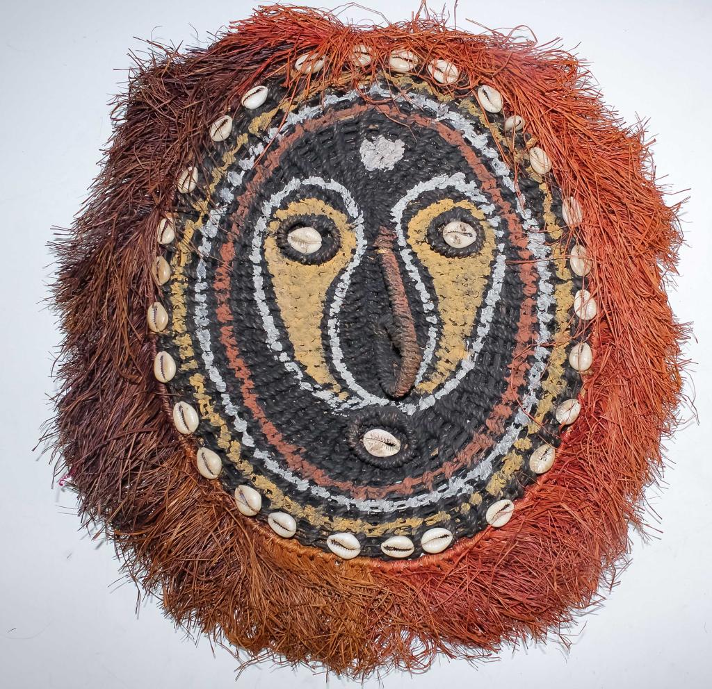 Angoram Papua New Guinea Sepik Woven Basket Mask