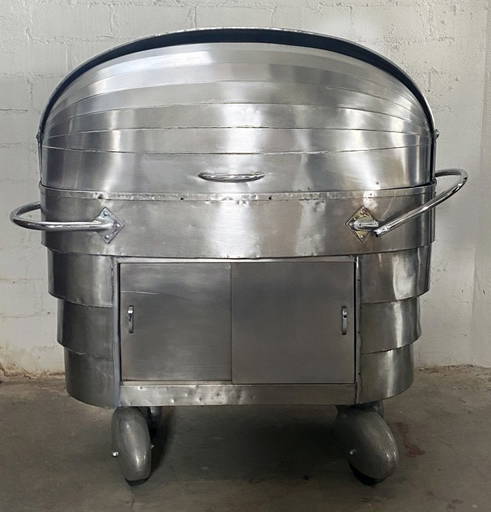 Lawry's Style Zeppelin Prime Rib Meat Ss Serving Cart