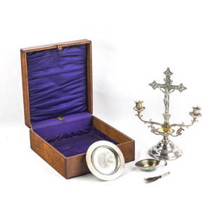 Religious Catholic Sick Call Last Rites Travel Box