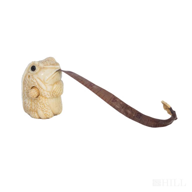 Carved Bone Toad Frog Fly 60" Figural Tape Measure - May 27, 2020 ...