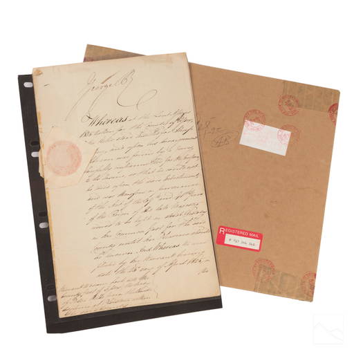 King George Iv Signed 1825 British Royal Pardon