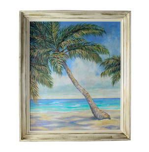 Richard E. Thompson Oil On Canvas Florida River Landscape