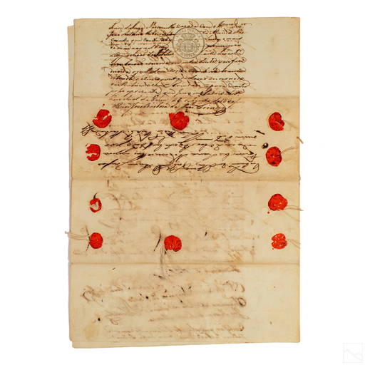 19thc Antique Wax Seals 1830 Roman Catholic Decree