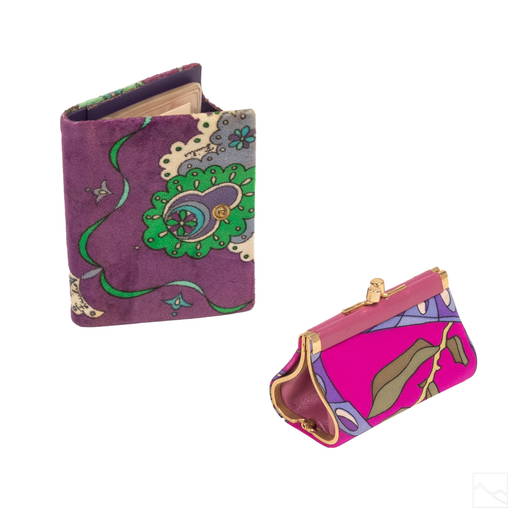 Pucci Vintage Designer Change Purse & Card Wallet