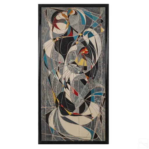 Seymour Fogel American 1911 1984 Abstract Painting