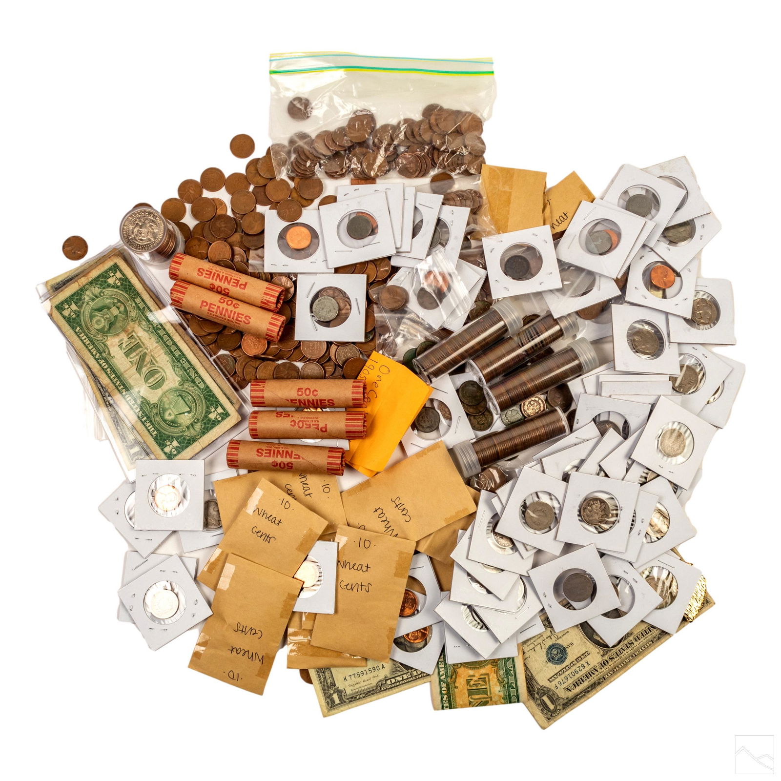 Assorted Old Us Coins Including Indians & Buffalos