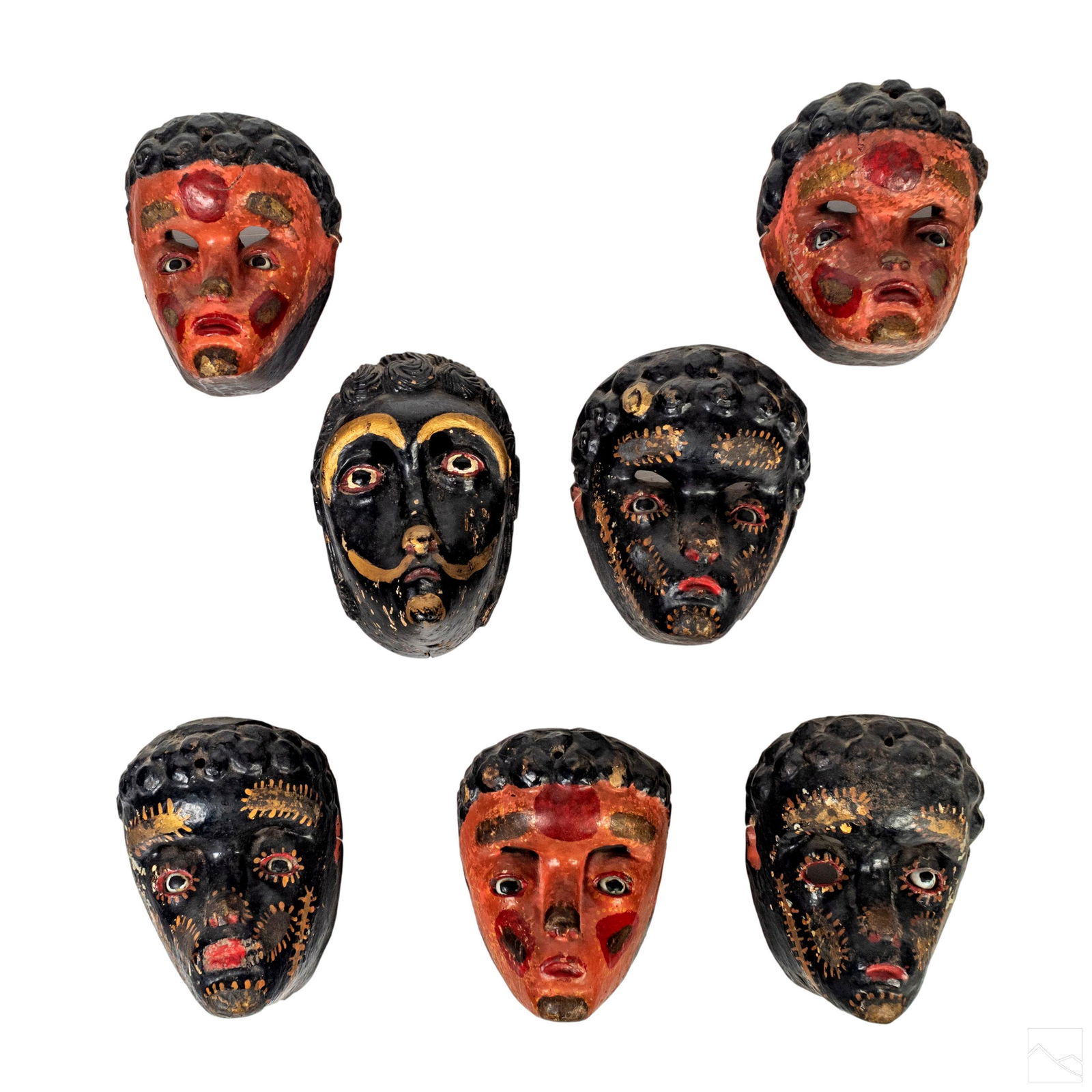Latin American Folk Art Moro Dance Mask Collection