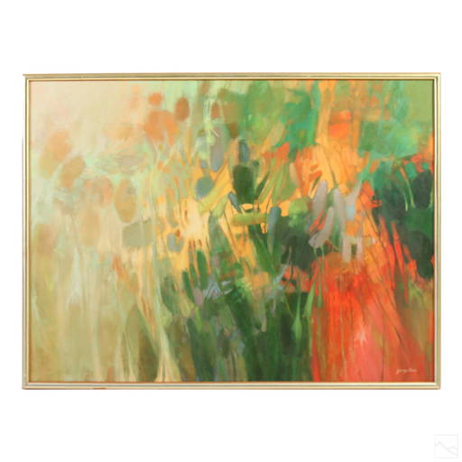 George Lewis Framed Modern Art Abstract Painting