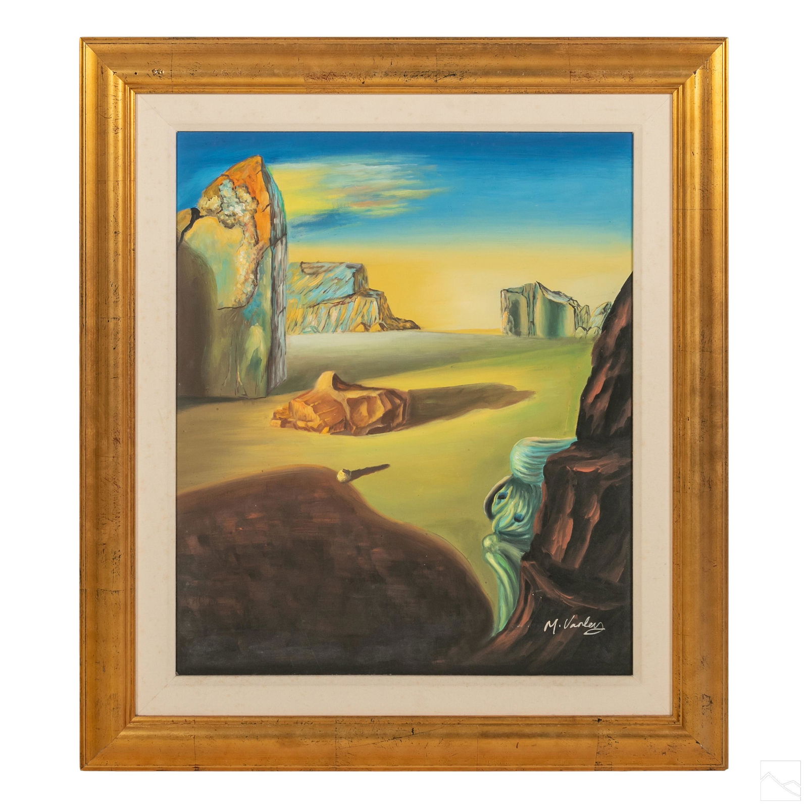 M. Varley 20thc. Surrealist Landscape Oil Painting