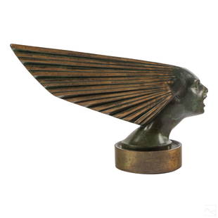 Art Deco Hood Ornament Mounted As Sculpture