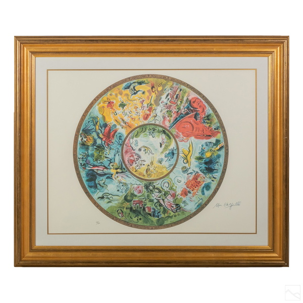 Paris Opera Ceiling Lithograph After Marc Chagall