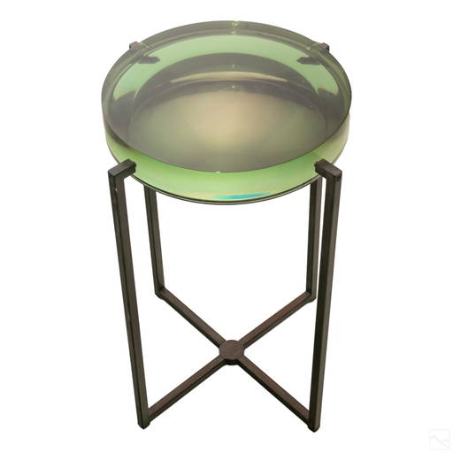 Mccollin Bryan Mcb Green Lens Modern Side Table