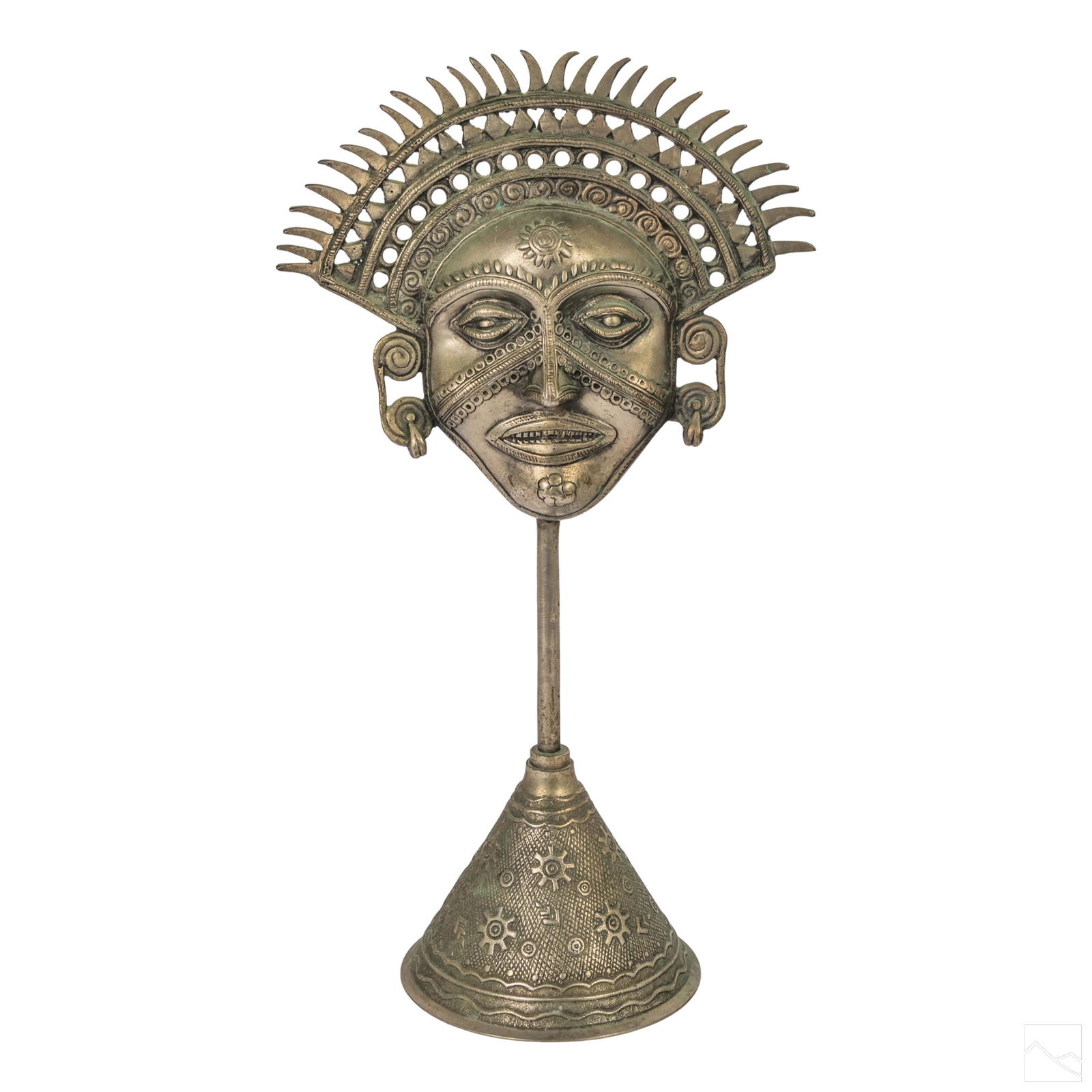 Meso American Incan Tribal Sun God Mask Sculpture - Aug 25, 2021 | Hill ...
