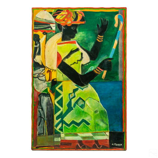 Harlem Renaissance Painting After Romare H Bearden