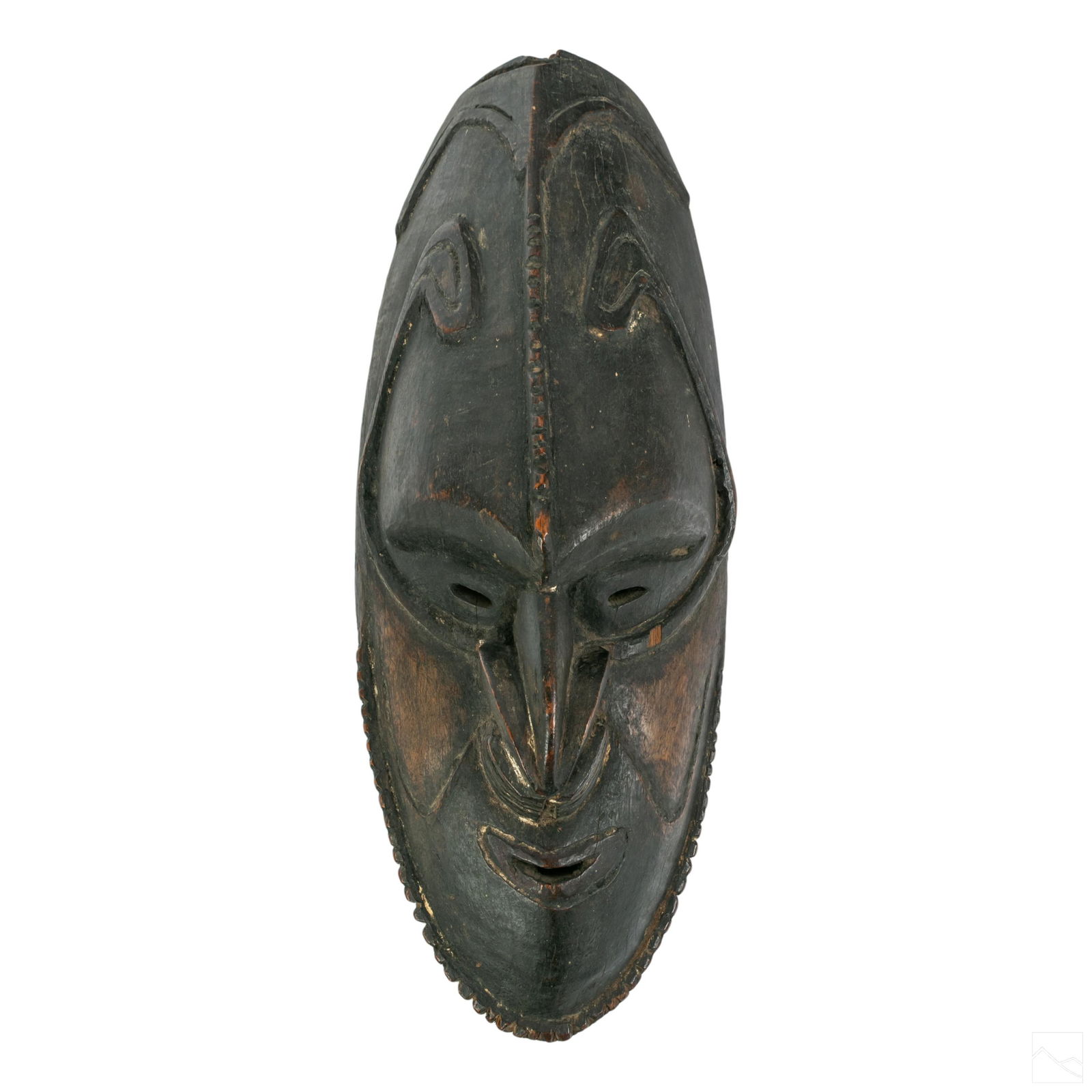 Papua New Guinean Native Tribal Carved Wooden Mask