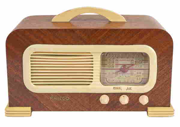 Philco Art Deco Wood Table Top Tube Radio Receiver - Dec 15, 2021 ...