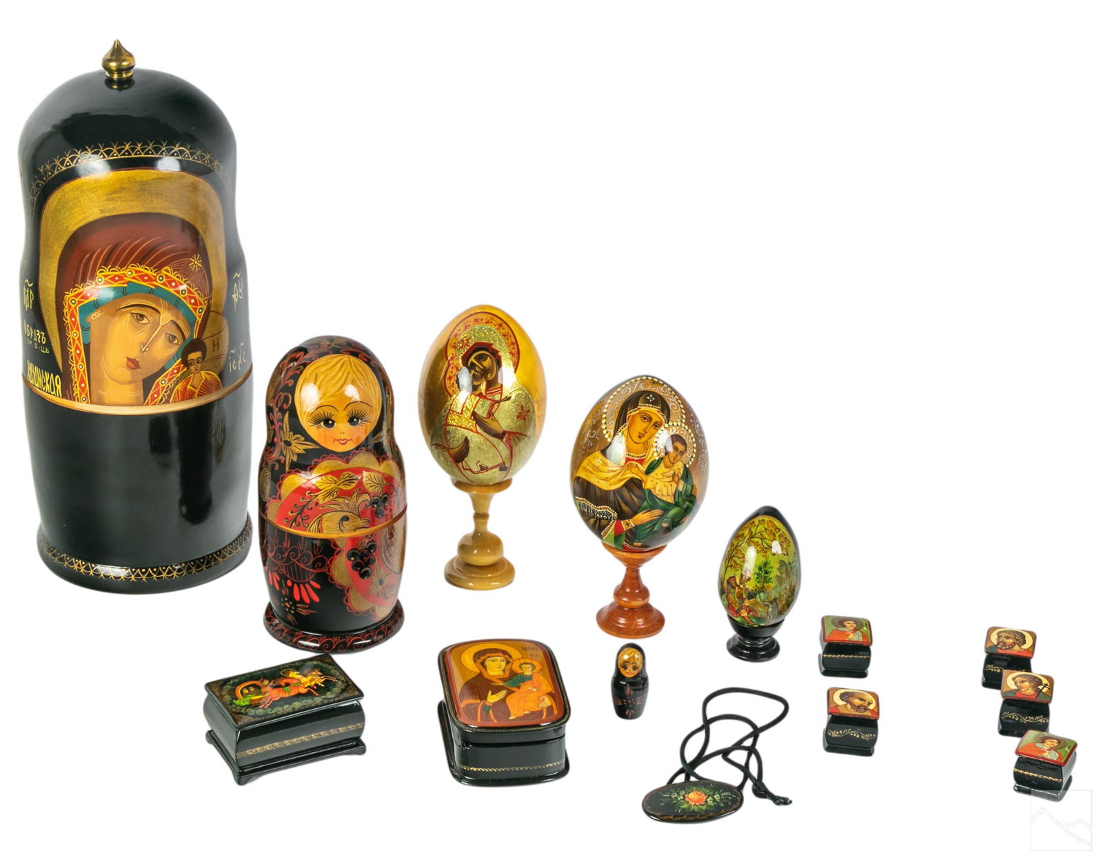 Russian Folk Art Matryoshka Eggs Dolls & Boxes LOT - Dec 15, 2021 ...