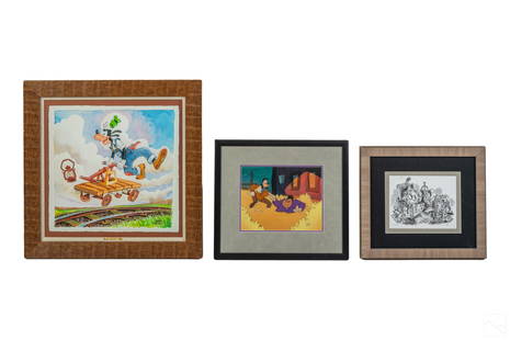 Signed Pencil Tinkerbell Drawing After Walt Disney