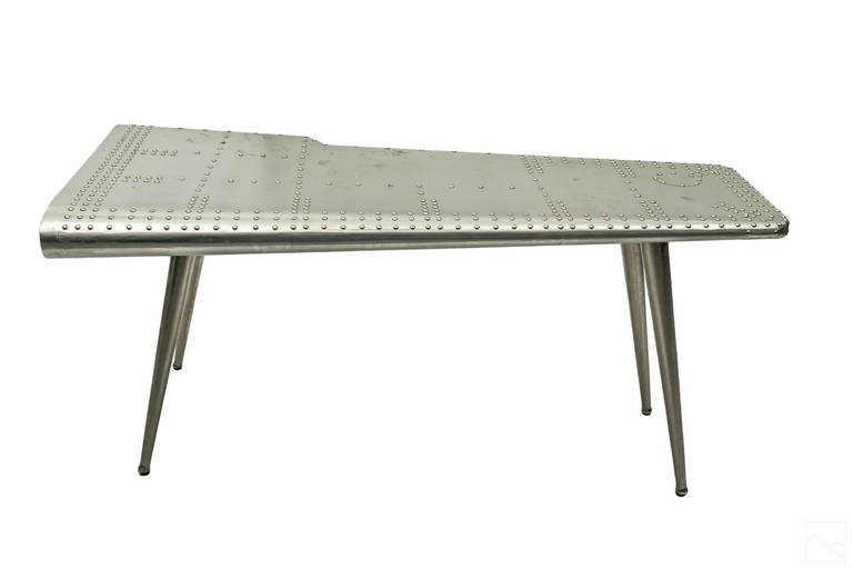 Aviator Modernist Metal Airplane Wing Table Desk - Mar 30, 2022 | Hill ...