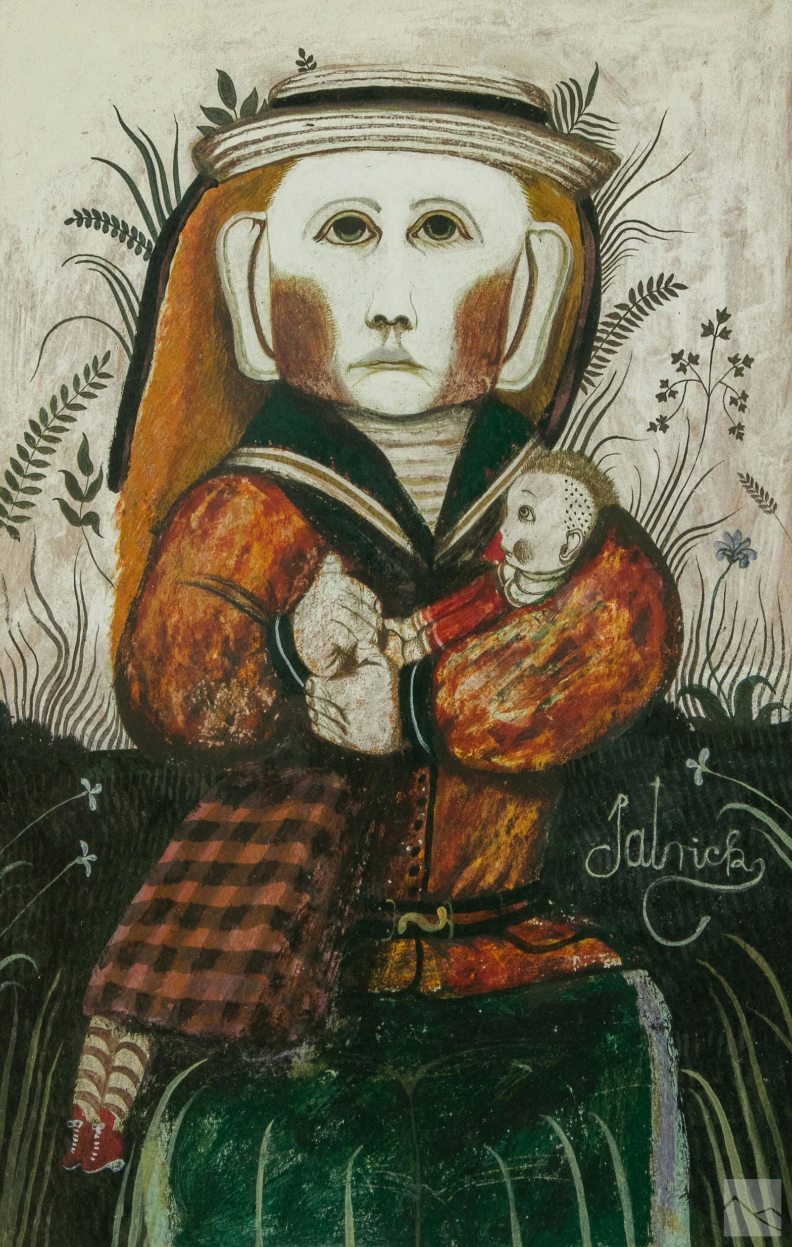 John Patrick Byrne b.1940 Scottish Monkey Painting (#0189) on Mar 30 ...