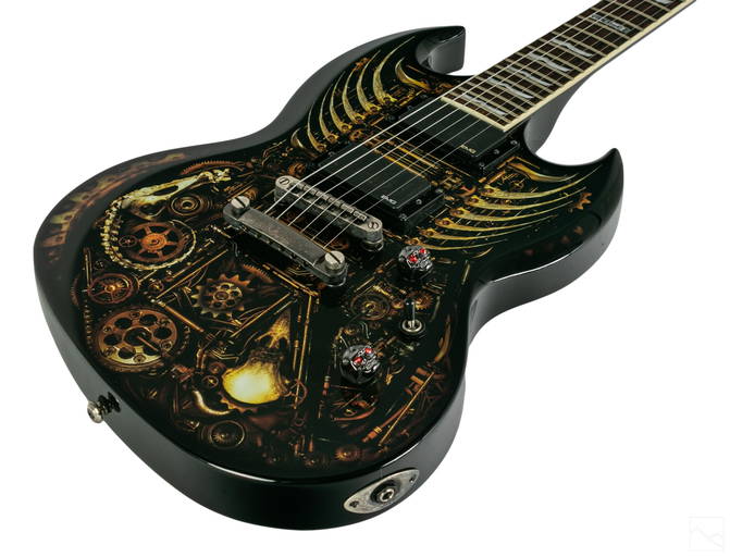 Esp Viper Clockwork Zombie Custom Electric Guitar