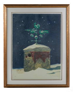 Jamie Wyeth Orig Litho "moon And Horse"