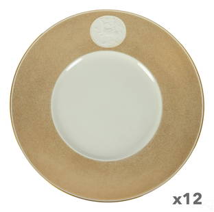 Kpm, (12) "arkadia Gold" Dinner Plates