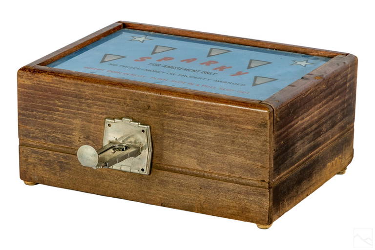 Sparky Trade Stimulator Vintage Poker Slot Machine (#0546) on Aug 31 ...