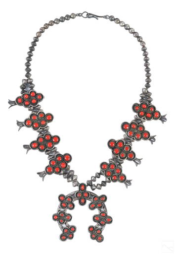 Ernest Benally Navajo Squash Blossom Necklace 250g - Oct 26, 2022 ...