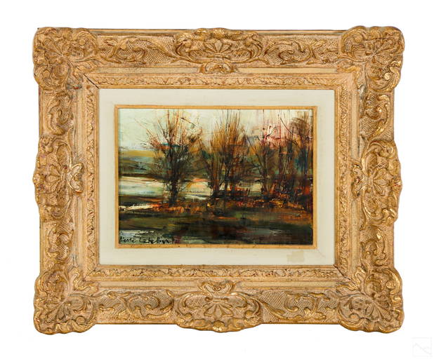 Pierre Letellier 1928 2000 Mcm Landscape Painting