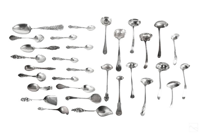 Sterling Silver Miniature Spoons & Ladles LOT 646g (#0371) on Jan 25 ...