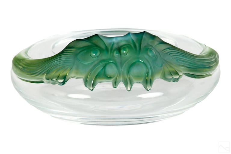 Lalique French Crystal Yeso Antinea Koi Fish Bowl