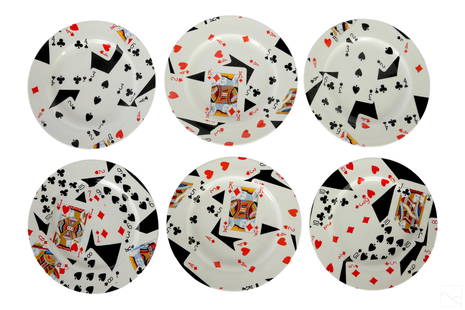 Porcelain Playing Card Plate